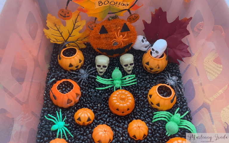 How To Make The Spookiest Halloween Sensory Bin This Fall