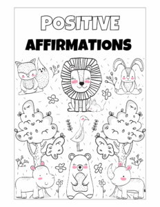 Coloring Pages: 19 Positive Affirmations (Free PDF Printables)