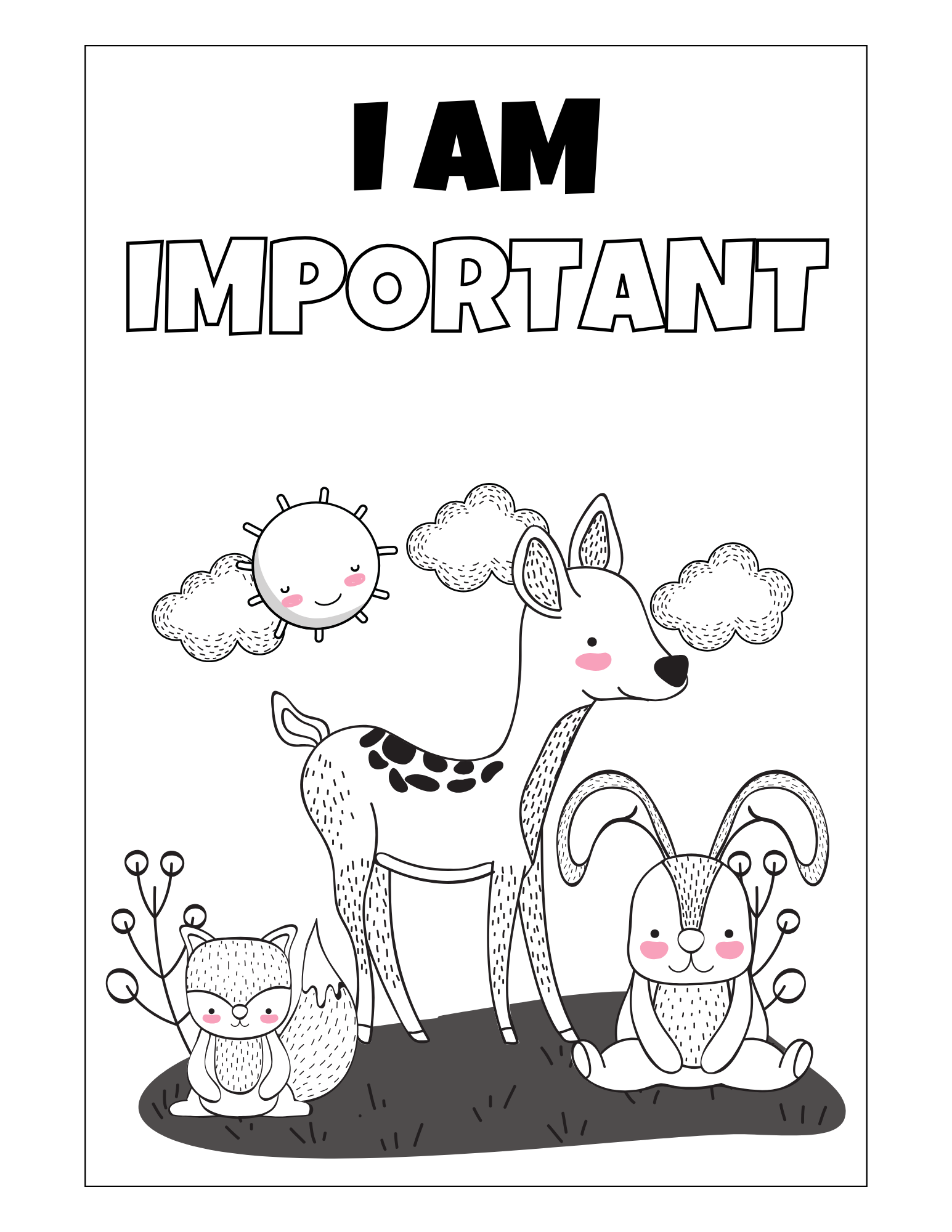 Coloring Pages: 19 Positive Affirmations (Free PDF Printables)