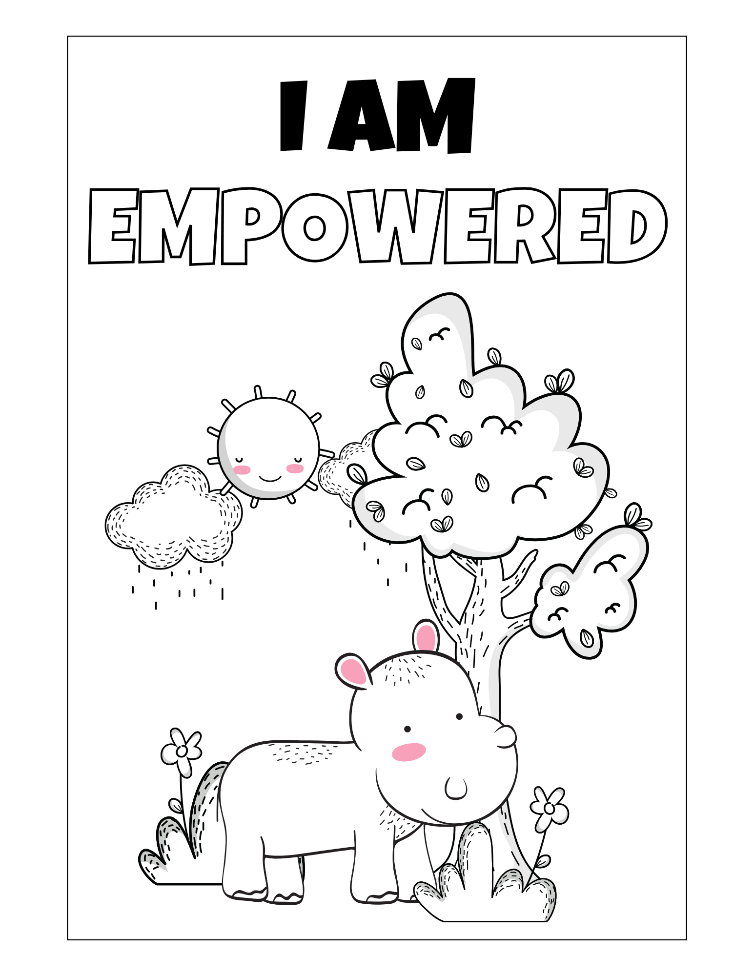 Coloring Pages: 19 Positive Affirmations (Free PDF Printables)