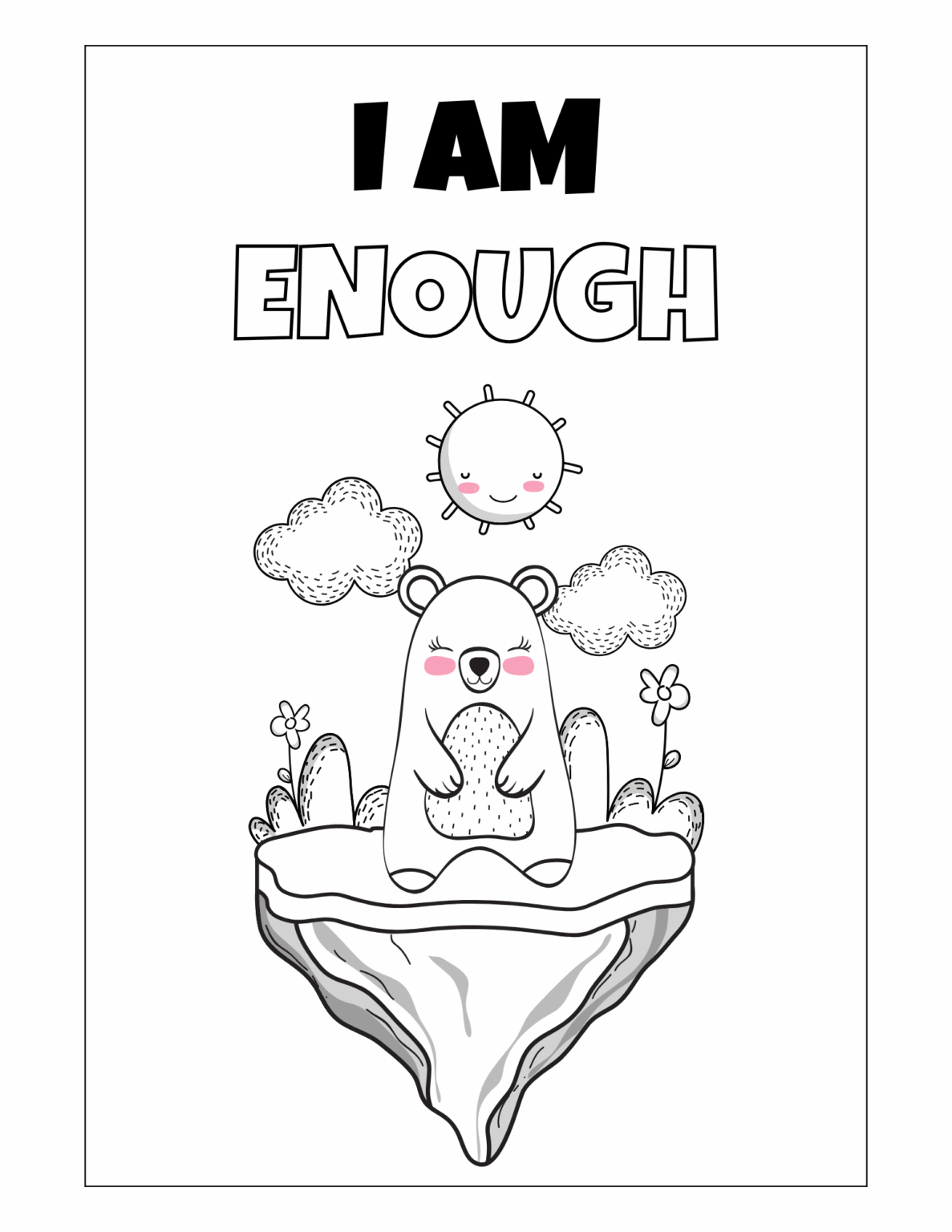 Coloring Pages: 19 Positive Affirmations (Free PDF Printables)