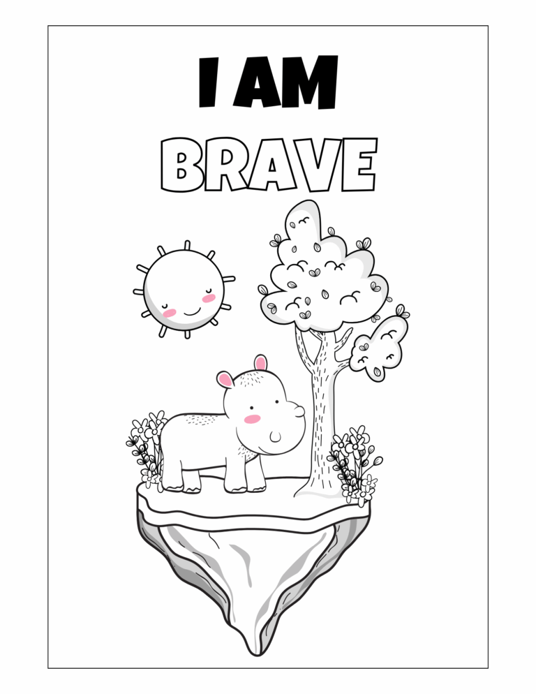 Coloring Pages: 19 Positive Affirmations (Free PDF Printables)