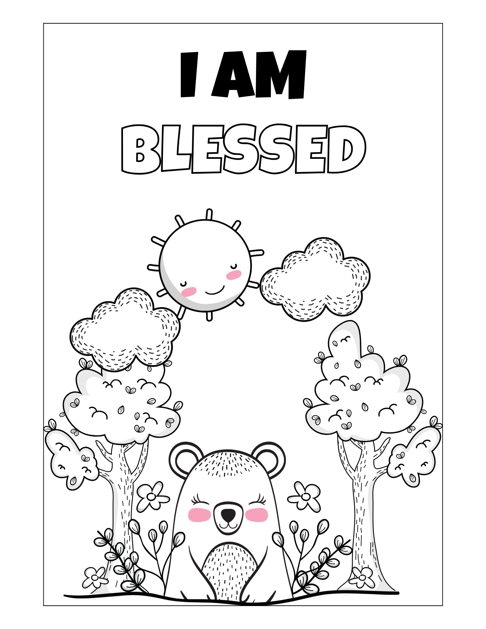 Coloring Pages: 19 Positive Affirmations (Free PDF Printables)